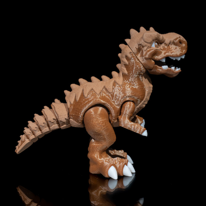 3D Printable Articulated T-Rex by Stlflix