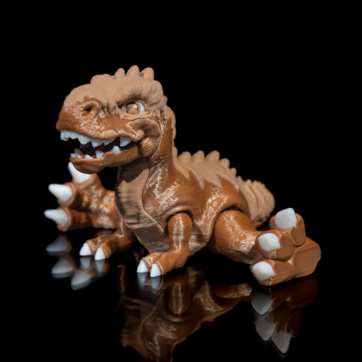 3D Printable Articulated T-Rex by Stlflix