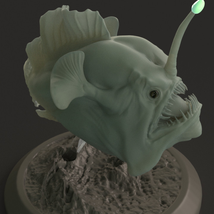 3D Printable Giant Anglerfish by Keith Kirby