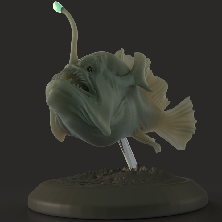 3D Printable Giant Anglerfish by Keith Kirby