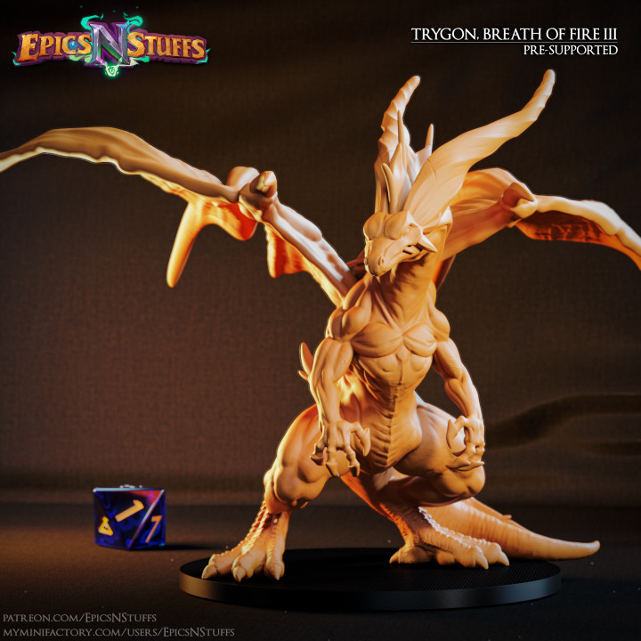 Download Trygon, Breath of Fire III Miniature, Pre-Supported von Epics ...