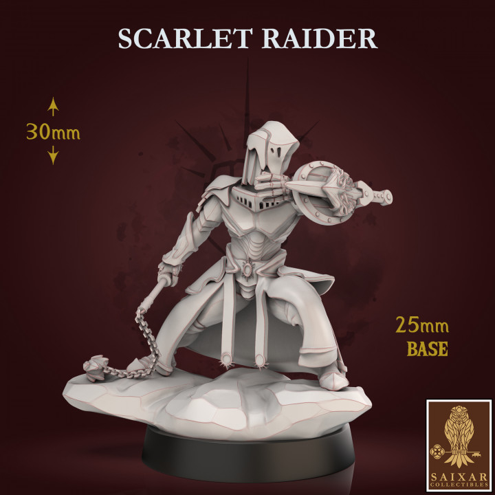 3D Printable Scarlet Raider - 2 Poses by Saixar Collectibles