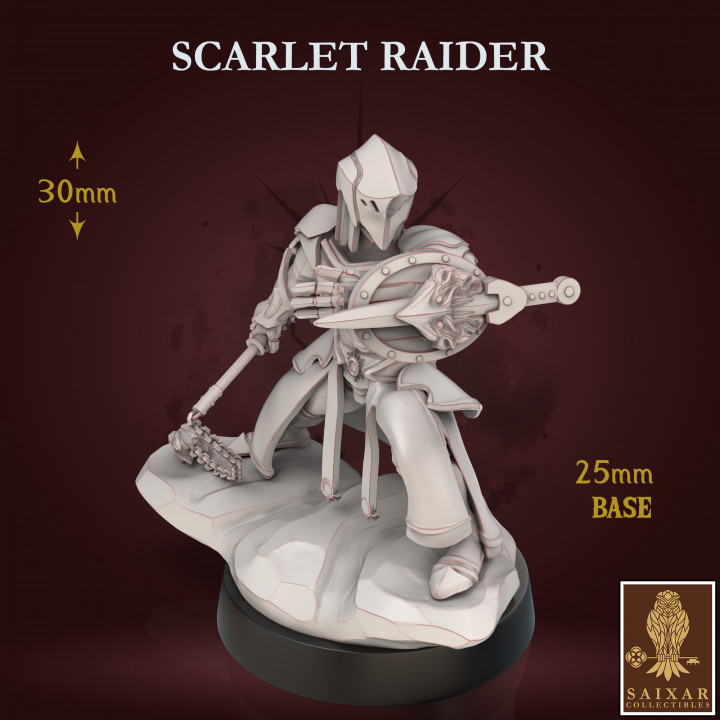 3D Printable Scarlet Raider - 2 Poses by Saixar Collectibles
