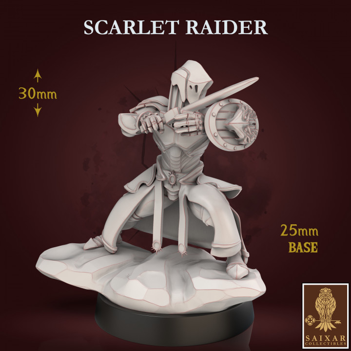 3D Printable Scarlet Raider - 2 Poses by Saixar Collectibles