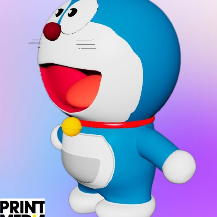 3D Printable Doremon by PrintCrafts