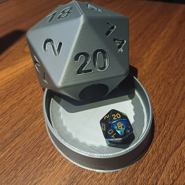 3D Print of D20 Dice Tower by NyverdaleTabletop