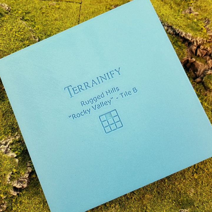 3D Printable Twin Ridge - Rugged Hills Design Master Tiles by Terrainify