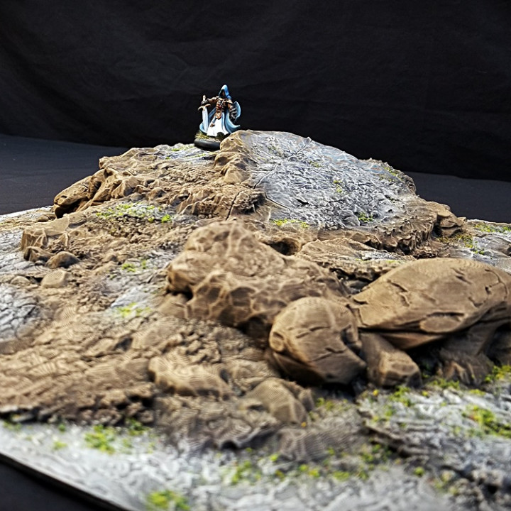 3D Printable Twin Ridge - Rugged Hills Design Master Tiles by Terrainify