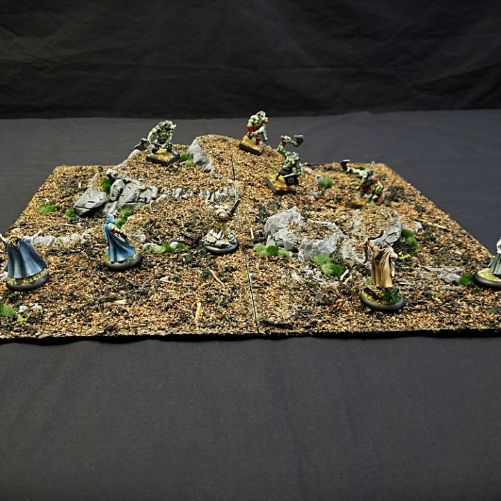 3D Printable Twin Ridge - Rugged Hills Design Master Tiles by Terrainify