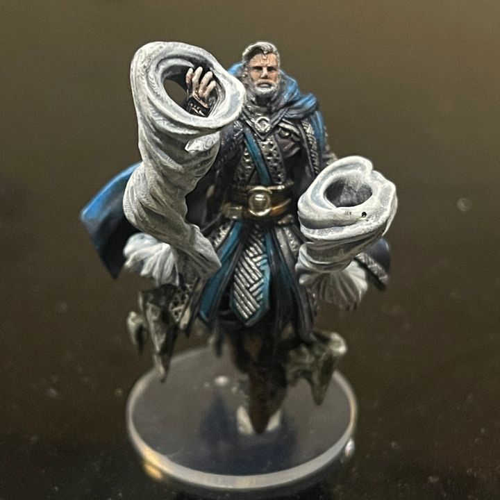 3D Print of Human Sorcerer Levitating Elemental Spells [Supported] by ...