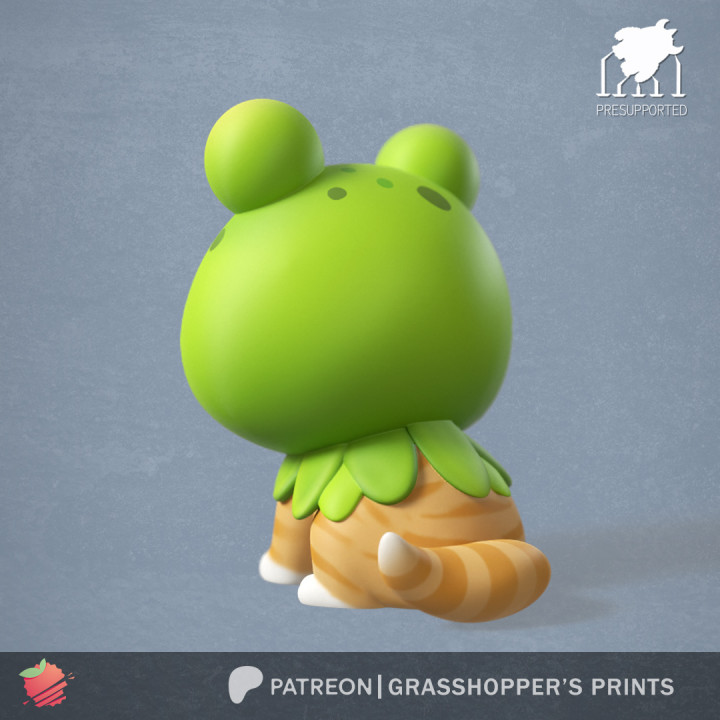 3D Printable COSTUMED CAT FROG by Grass Hopper