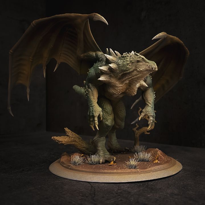3D Print of Karmos, the Desertifier Desert Dragon by ...
