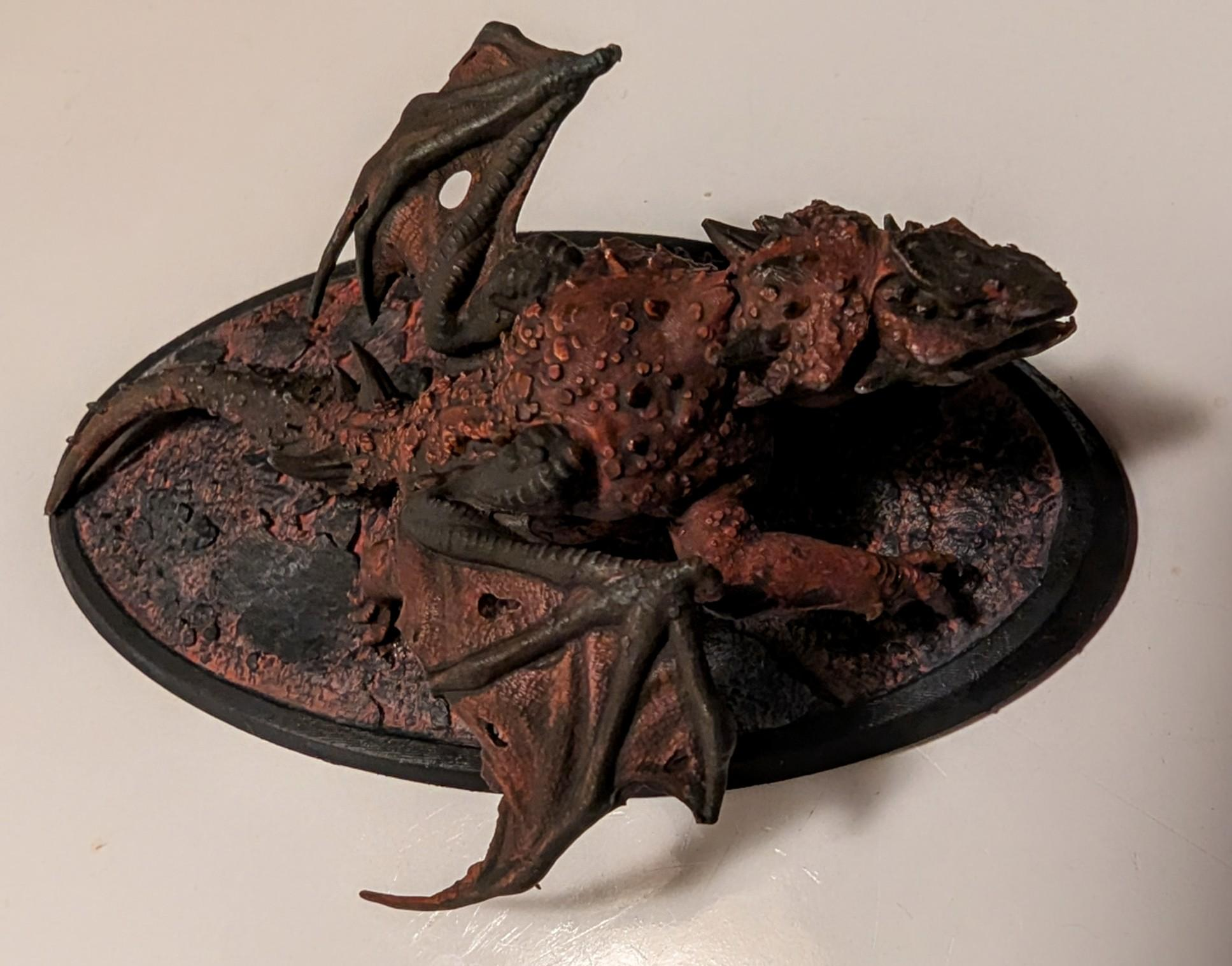 3D Printable Volcanic Dragon Walk by Rescale Miniatures