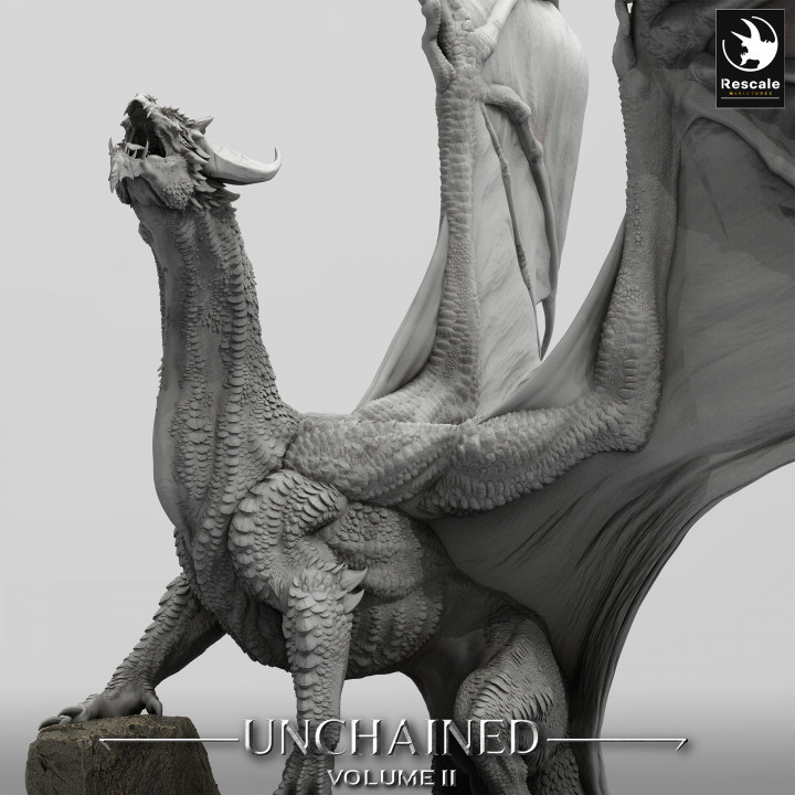 3D Printable War Dragon Cry by Rescale Miniatures