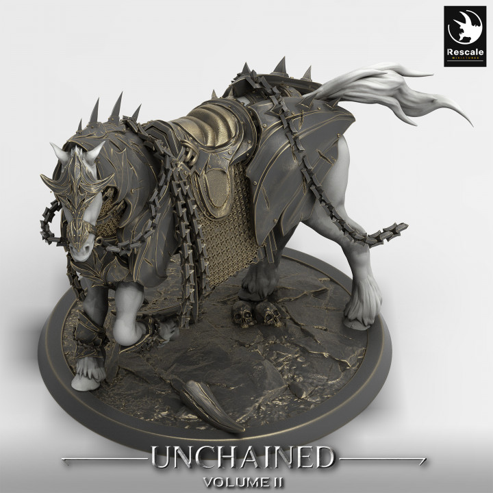 3D Printable Unchained Horse Load by Rescale Miniatures