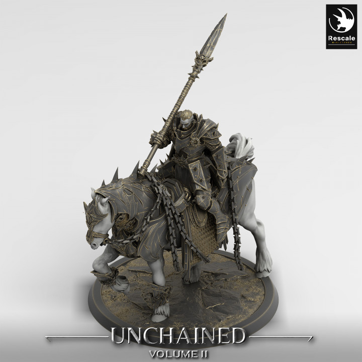 3D Printable Unchained Horse Walk by Rescale Miniatures