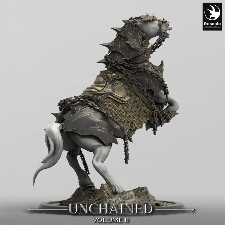 3D Printable Unchained Horse Jump by Rescale Miniatures