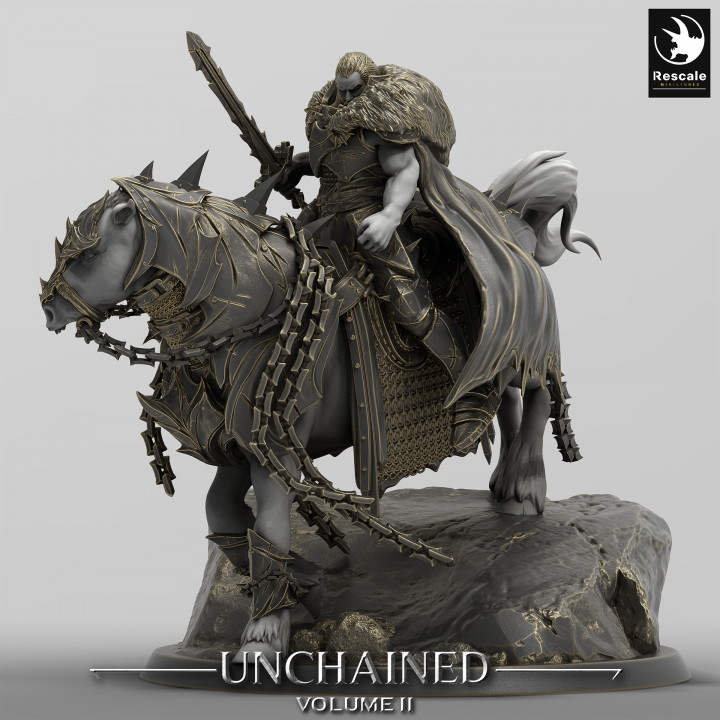 3D Printable Unchained Horse Rock by Rescale Miniatures