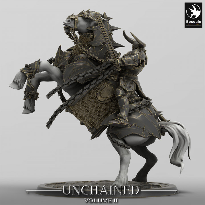 3D Printable Pack Unchained Horses by Rescale Miniatures