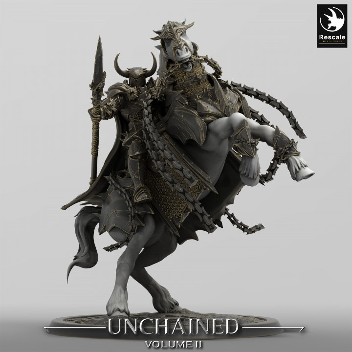 3D Printable Pack Unchained Horses by Rescale Miniatures