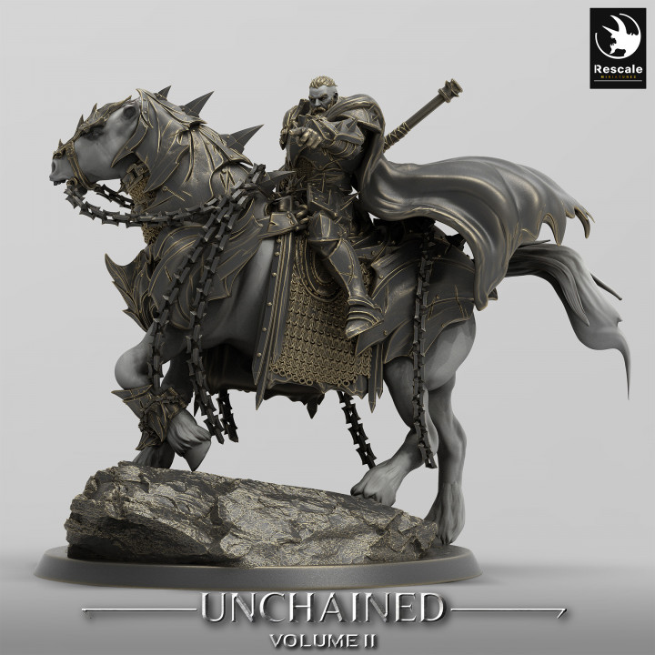 3D Printable Pack Unchained Horses by Rescale Miniatures