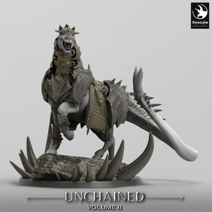 3D Printable Pack Unchained Horses by Rescale Miniatures