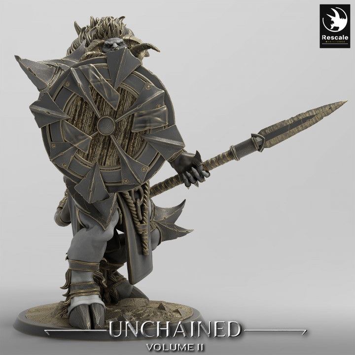 3D Printable Minotaur Guard by Rescale Miniatures