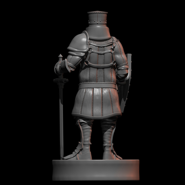 3D Printable Mercenary Knight - 32mm by Miklós Patyi