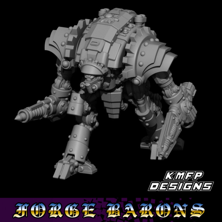 3D Printable Forge Barons - Martian Pattern Assault Knight by KMFP Designs