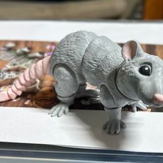 3D Printable Rat, Articulated fidget, Print-In-Place Body, Snap-Fit ...