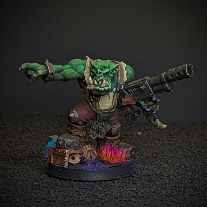 3D Print of Grork the Shoota - Variant 1 by DinosourcePaints