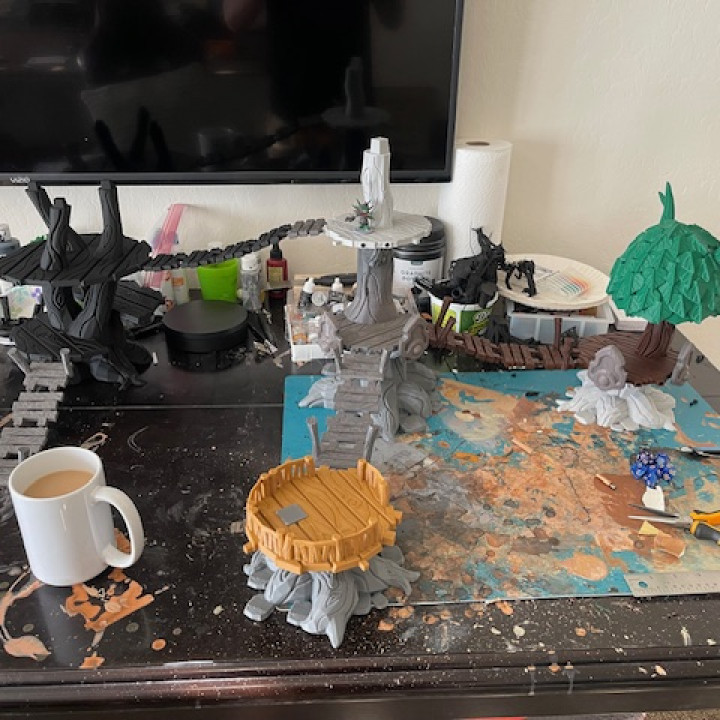 3D Printable Modular tree platforms by RFIPRINTS