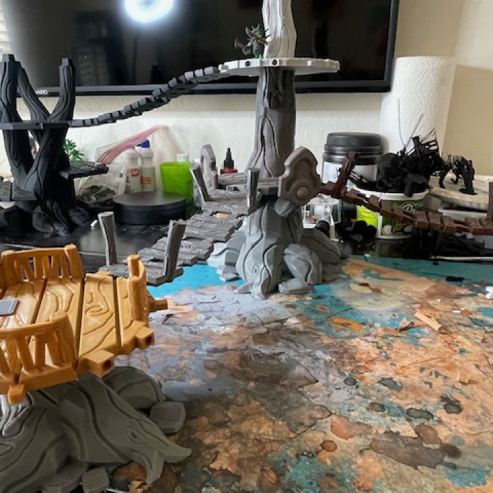 3D Printable Modular tree platforms by RFIPRINTS