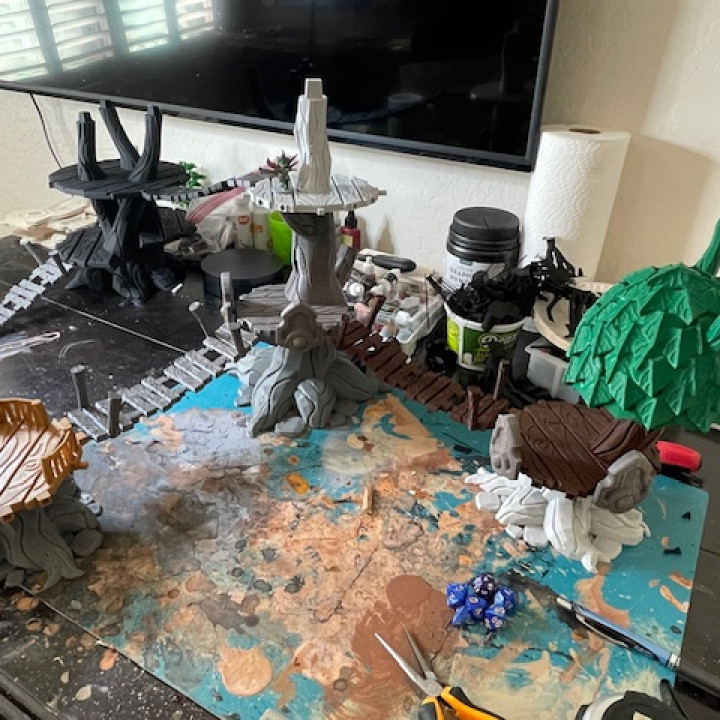 3D Printable Modular tree platforms by RFIPRINTS