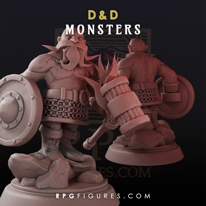 3D Printable D&D Monsters - Azer by RPG Figures