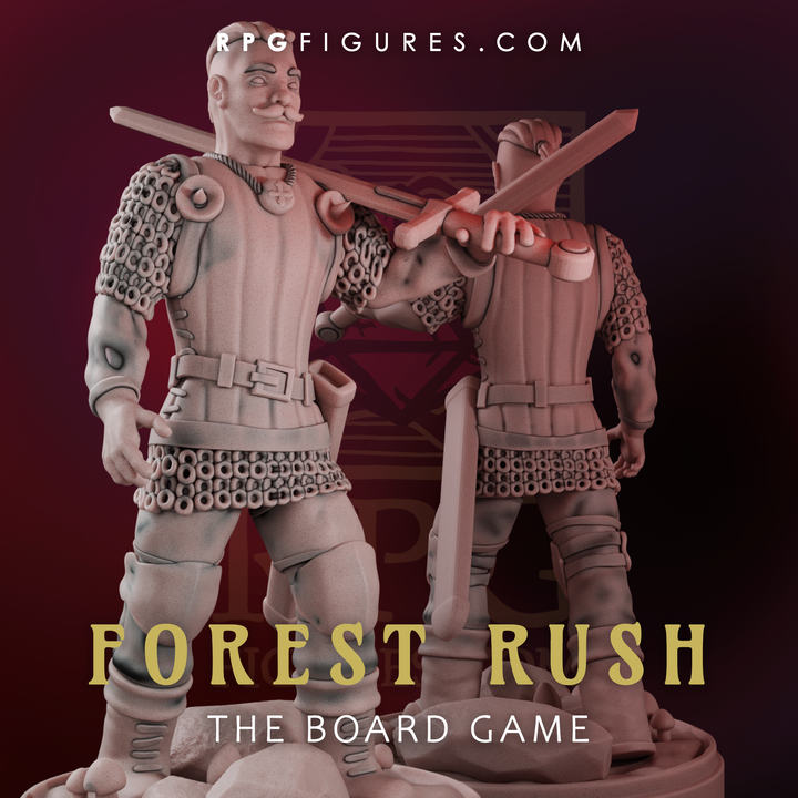 3D Printable Forest Rush - Warrior Norell by RPG Figures