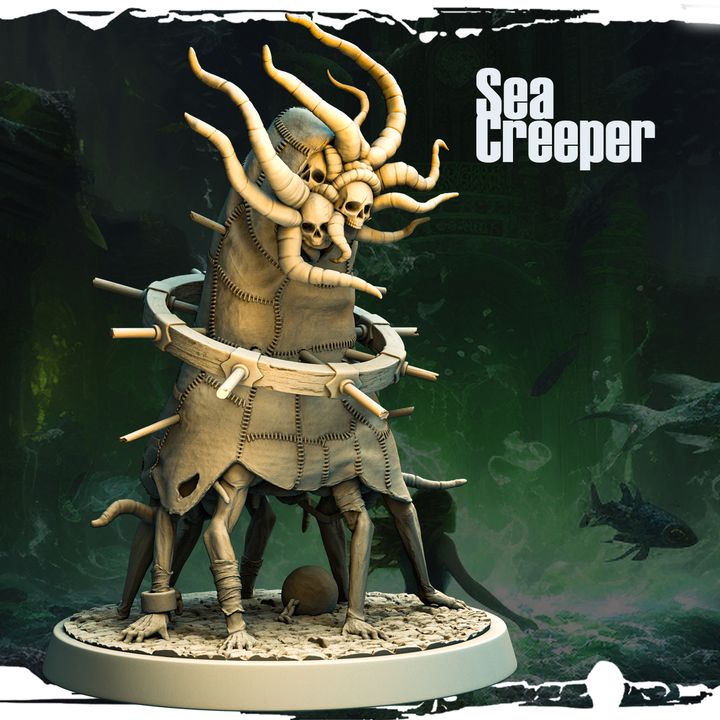 3D Printable Sea Creeper - Terror on Cursed Waters by Monolith Arts