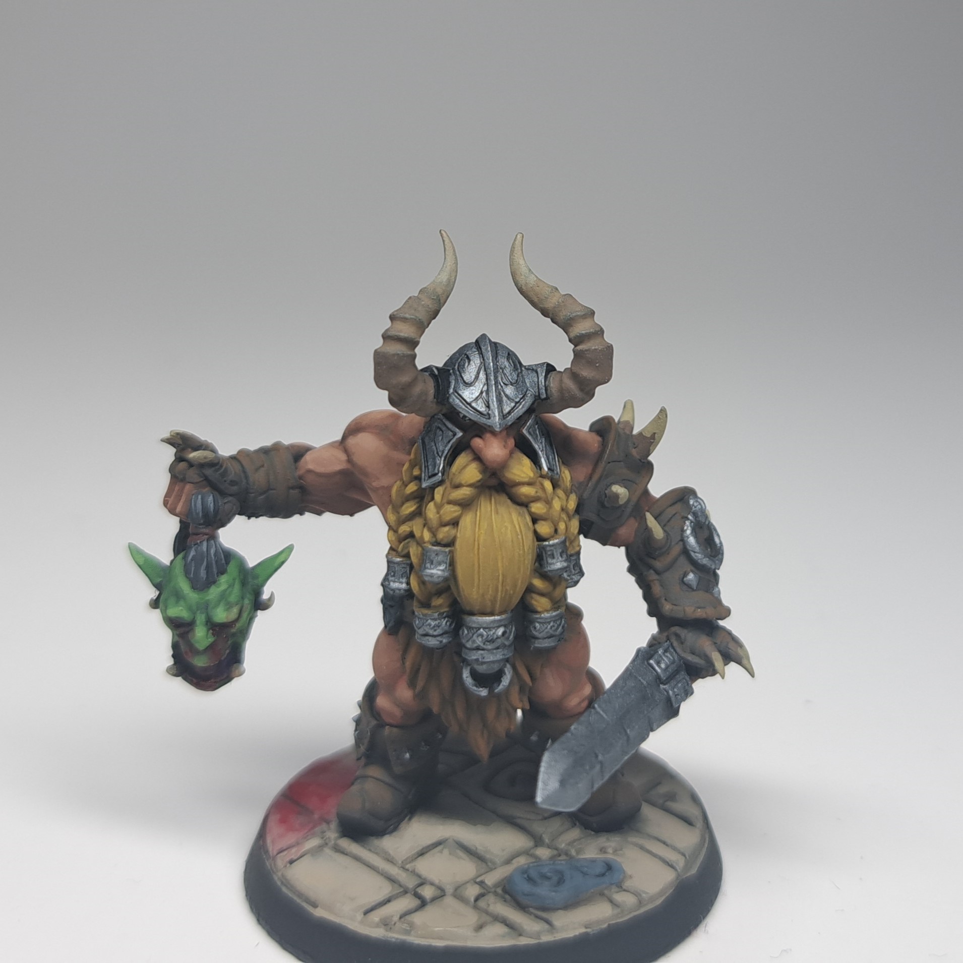 3D Printable Dwarf Berserker - B (The Quest for Goldvein) by Artisan Guild