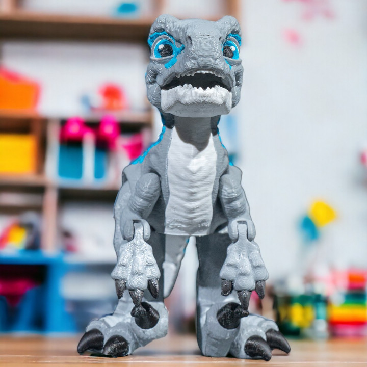 3D Printable Articulated Veloci-Raptor by Stlflix