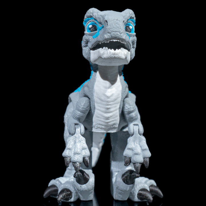 3D Printable Articulated Veloci-Raptor by Stlflix