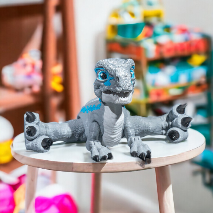 3D Printable Articulated Veloci-Raptor by Stlflix
