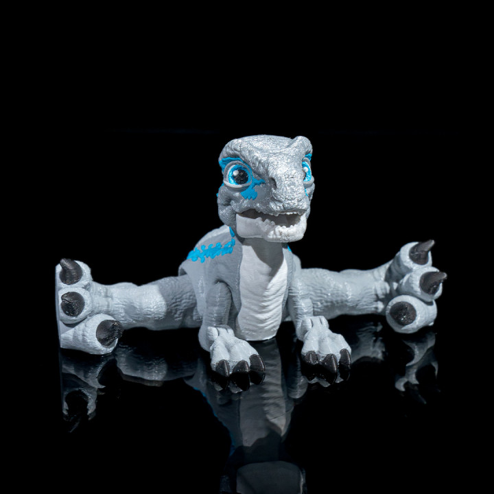 3D Printable Articulated Veloci-Raptor by Stlflix