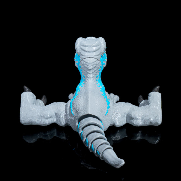 3D Printable Articulated Veloci-Raptor by Stlflix