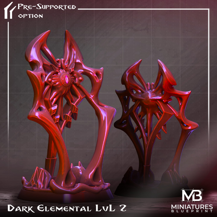 3D Printable Dark Elementals PACK by Miniatures Blueprint