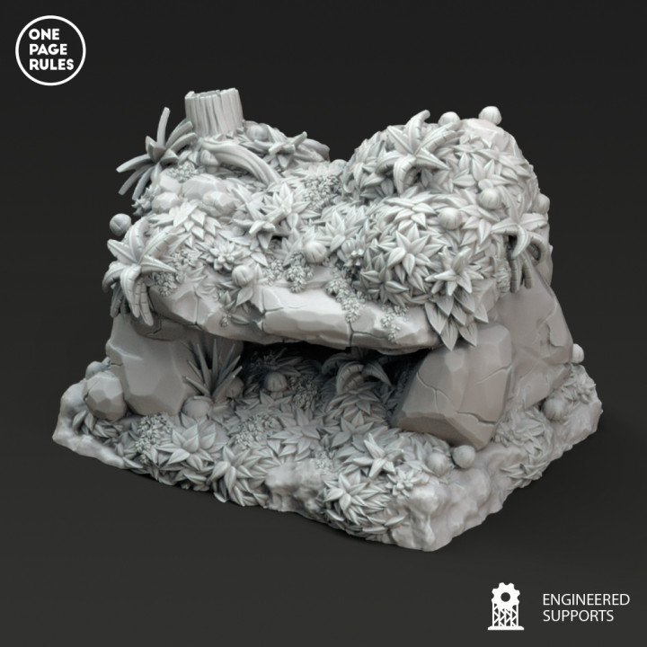 3D Printable Forest Large Terrain by One Page Rules