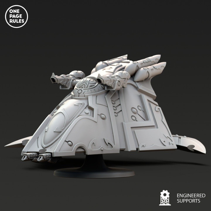 3D Printable Anti-Gravity Tank - High Elf Fleets by One Page Rules