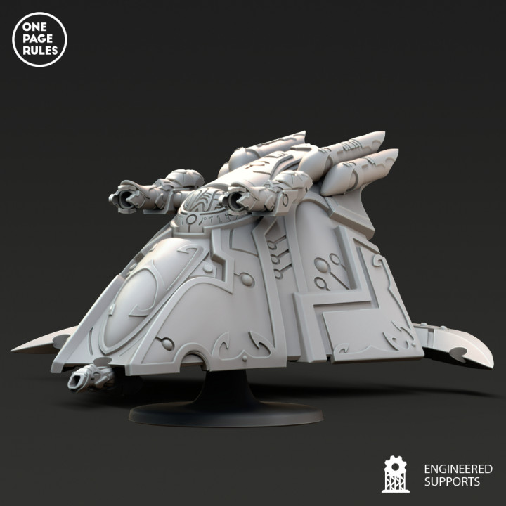 3D Printable Anti-Gravity Tank - High Elf Fleets by One Page Rules