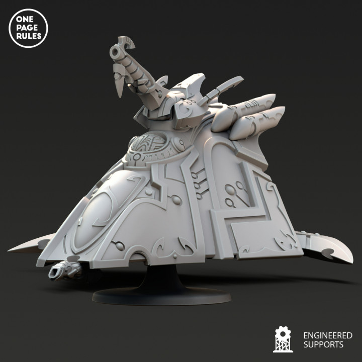 3D Printable Anti-Gravity Tank - High Elf Fleets by One Page Rules