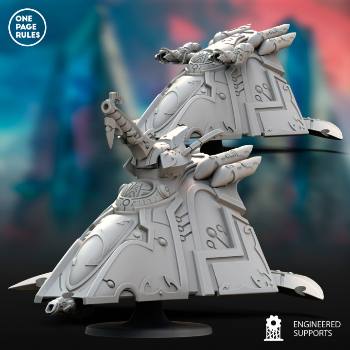 3D Printable Anti-Gravity Tank - High Elf Fleets by One Page Rules