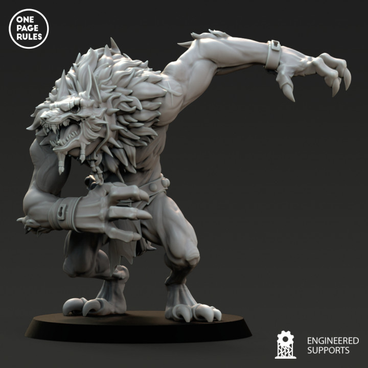 3D Printable Werewolves - Vampiric Undead by One Page Rules